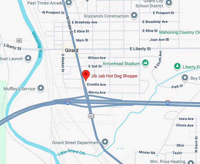 16. jib jab hot dog shoppe map