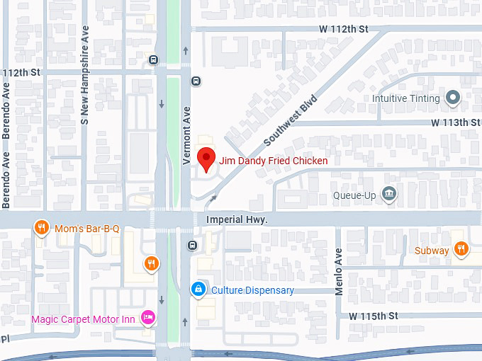 16. jim dandy fried chicken map