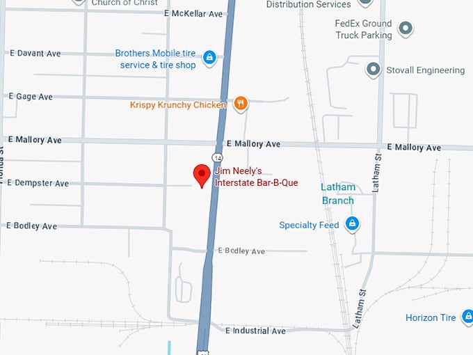 16. jim neely&rsquo;s interstate bar b que map