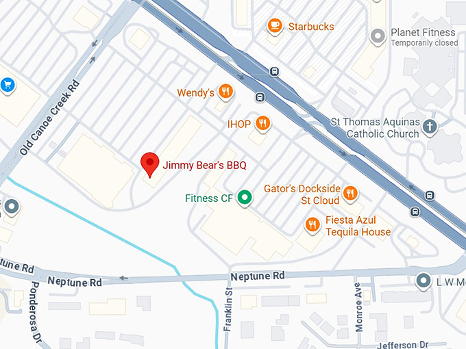 16. jimmy bear's bbq map