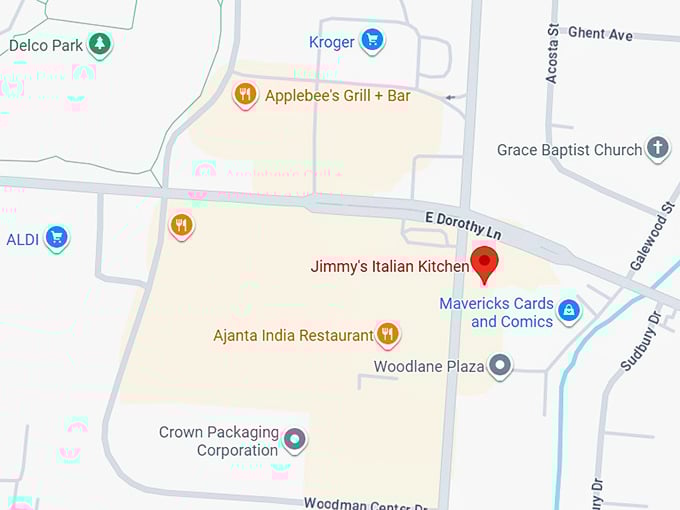 16. jimmy&rsquo;s italian kitchen map