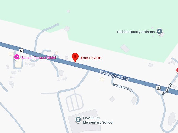 16. jim’s drive in map