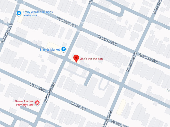 16. joe's inn the fan map