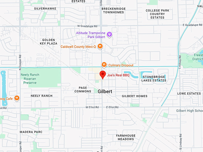 16. joe's real bbq map