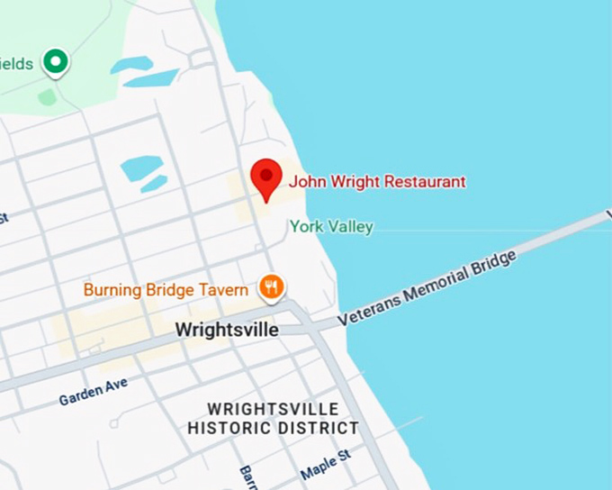 16. john wright restaurant map