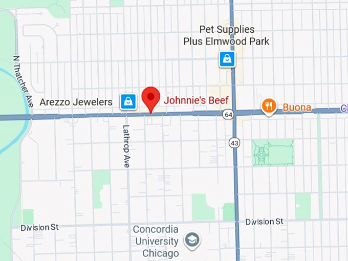 16. johnnie's beef map