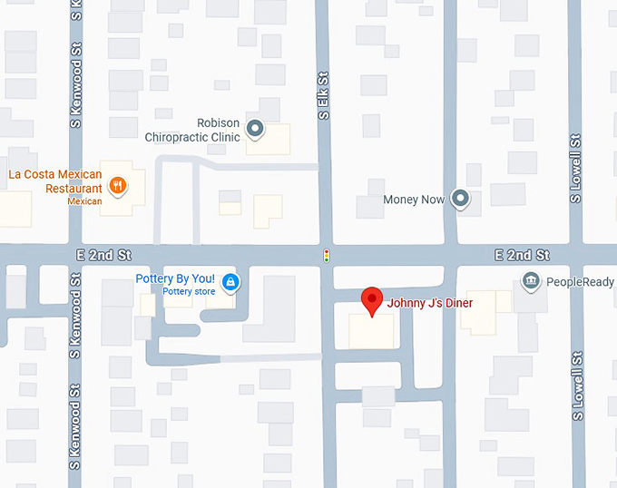 16. johnny j's diner map