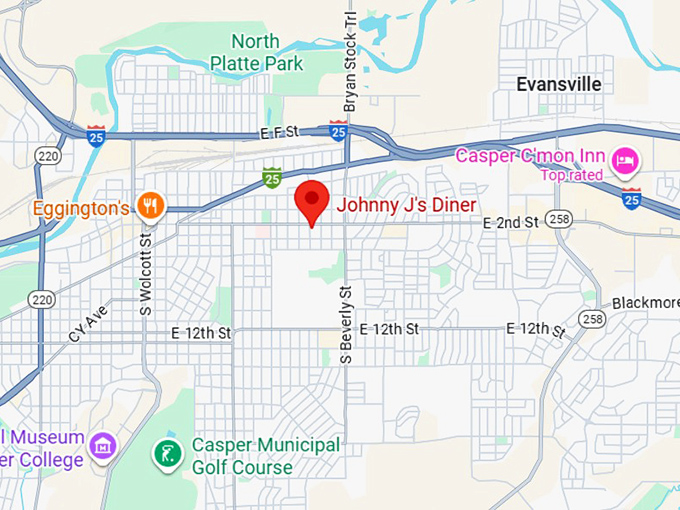 16. johnny j's diner map