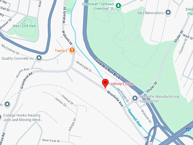 16. johnny’s diner map