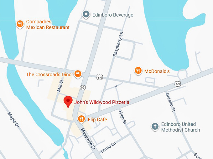16. john's wildwood pizzeria map