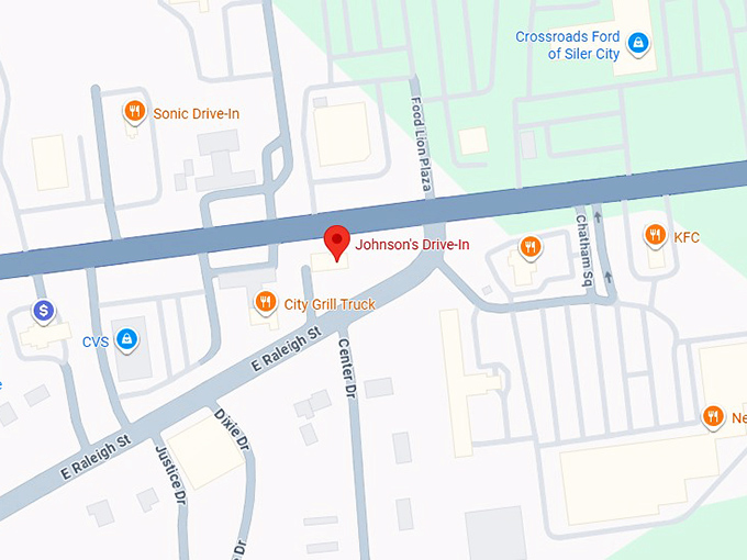16. johnson's drive in map