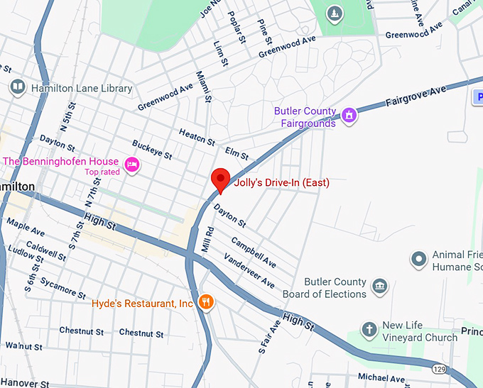 16. jolly's drive in (east) map