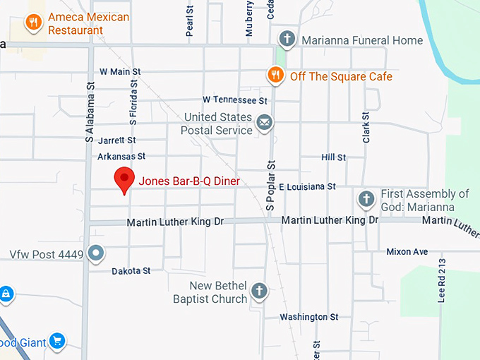 16. jones bar b q diner map