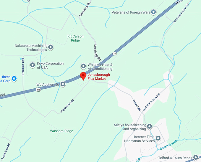 16. jonesborough flea market map