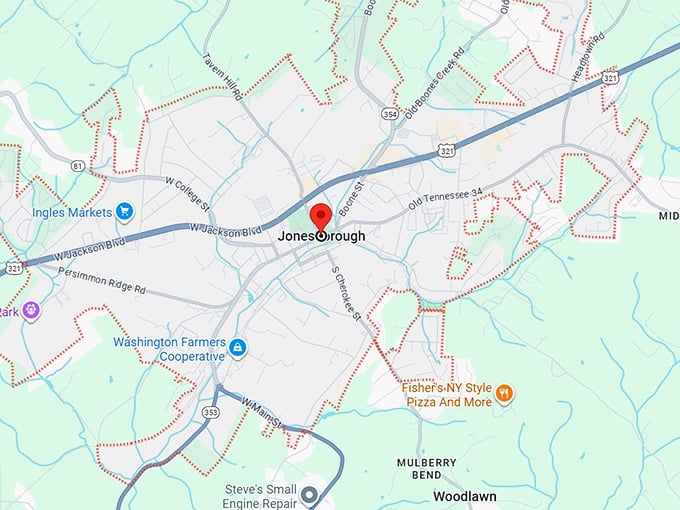 16. jonesborough, tn map