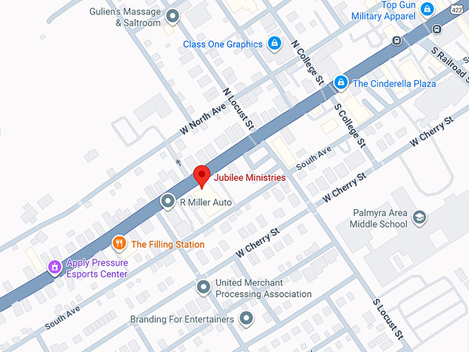 16. jubilee ministries map