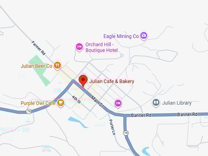 16. julian cafe & bakery map