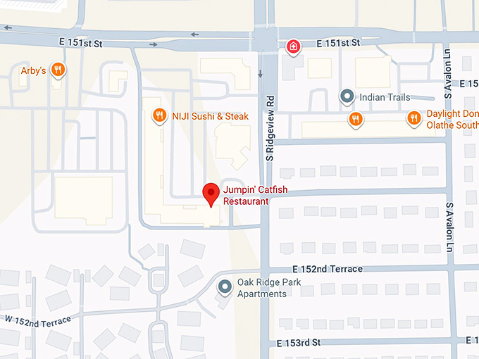 16. jumpin' catfish restaurant map