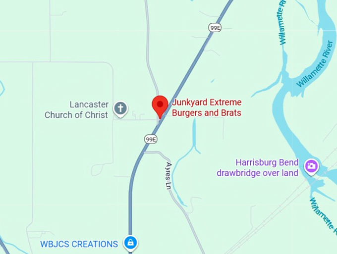 16. junkyard extreme burgers and brats map