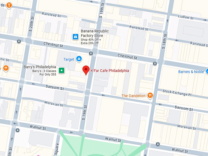 16. k'far cafe philadelphia map