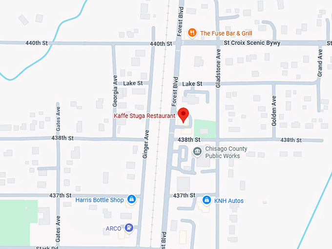 16. kaffe stuga restaurant map