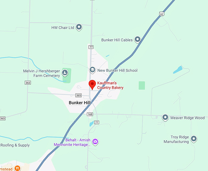 16. kauffman's country bakery map