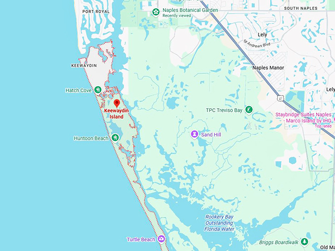 16. keewaydin island map
