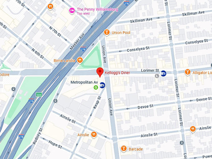 16. kellogg&rsquo;s diner map