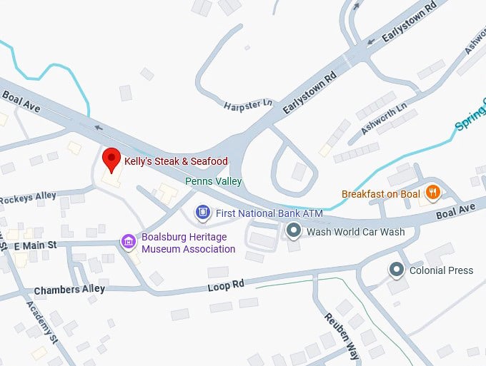 16. kelly's steak & seafood map