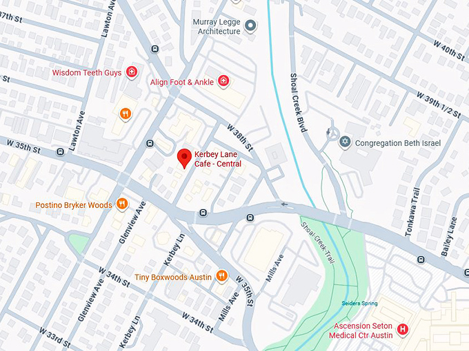 16. kerbey lane cafe central map