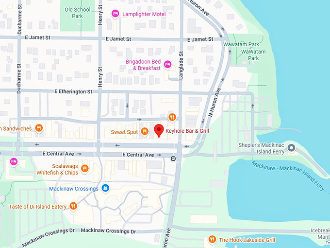 16. keyhole bar & grill map