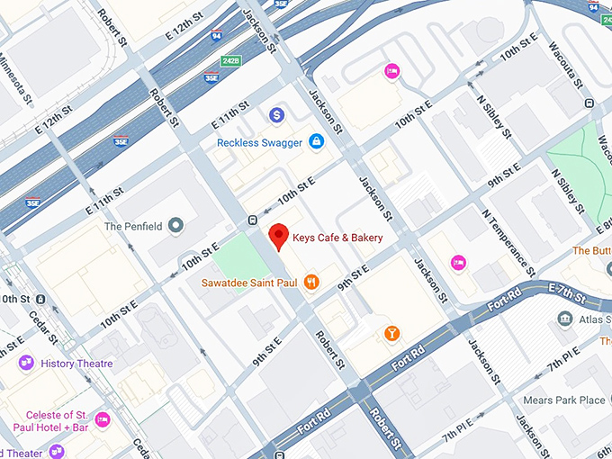 16. keys cafe & bakery (robert st.) map