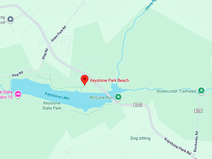 16. keystone park beach map