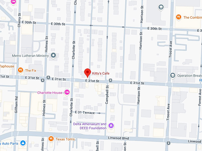 16. kitty&rsquo;s cafe map