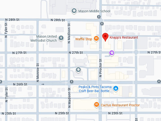 16. knapp&rsquo;s restaurant map