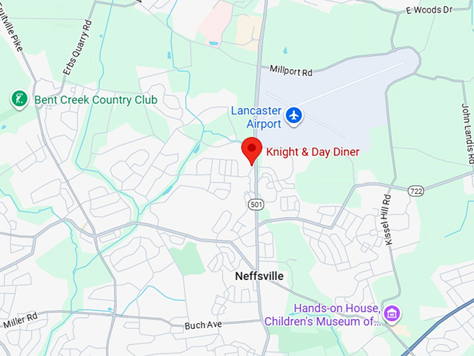 16. knight & day diner map