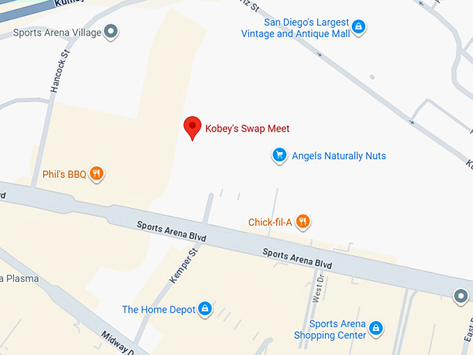 16. kobey's swap meet map