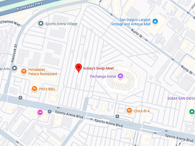 16. kobey's swap meet map