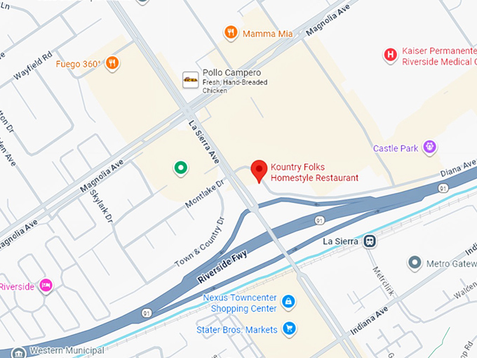 16. kountry folks homestyle restaurant map