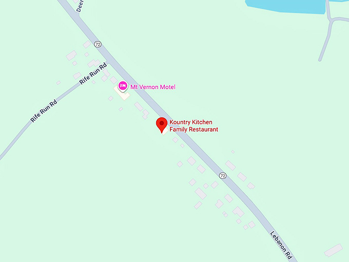 16. kountry kitchen family restaurant map