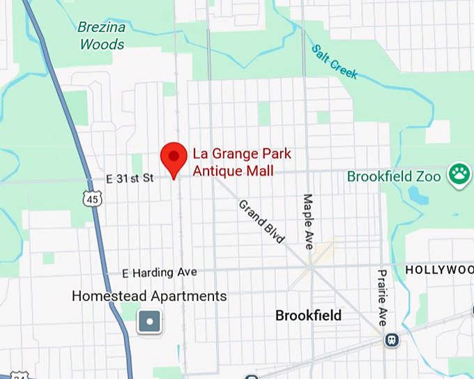 16. la grange park antique mall map