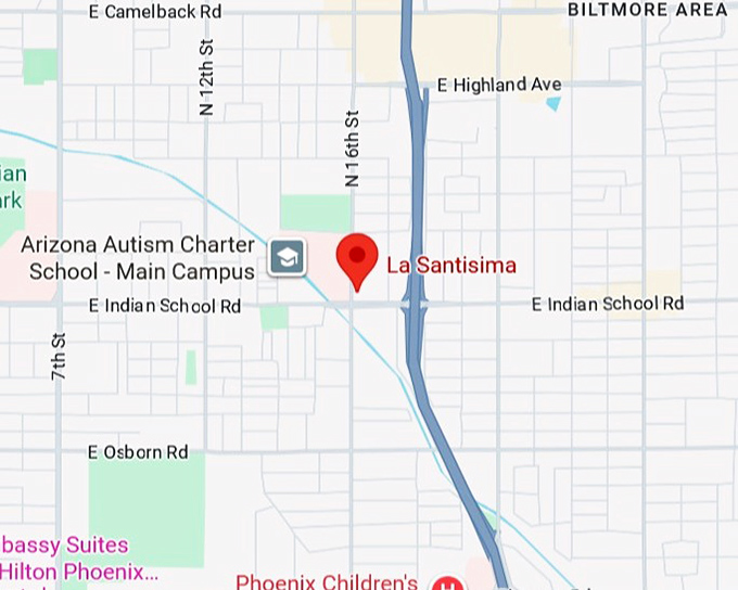 16. la santisima map