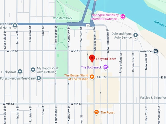 16. ladybird diner map