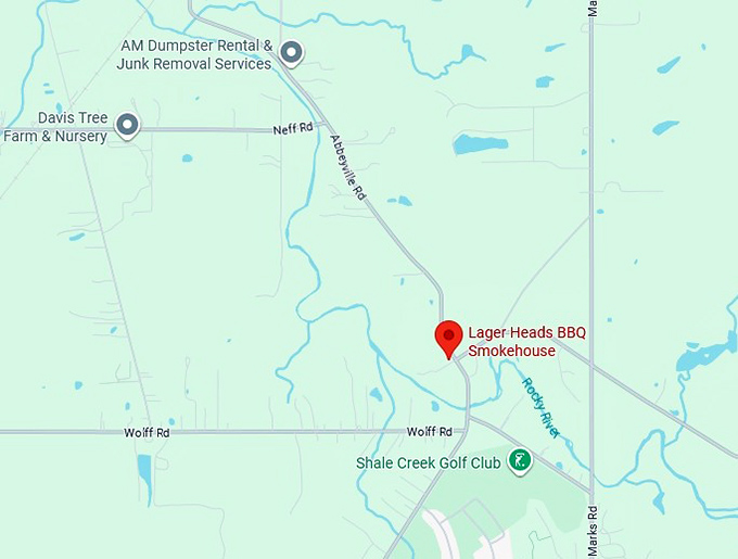 16. lager heads bbq smokehouse map