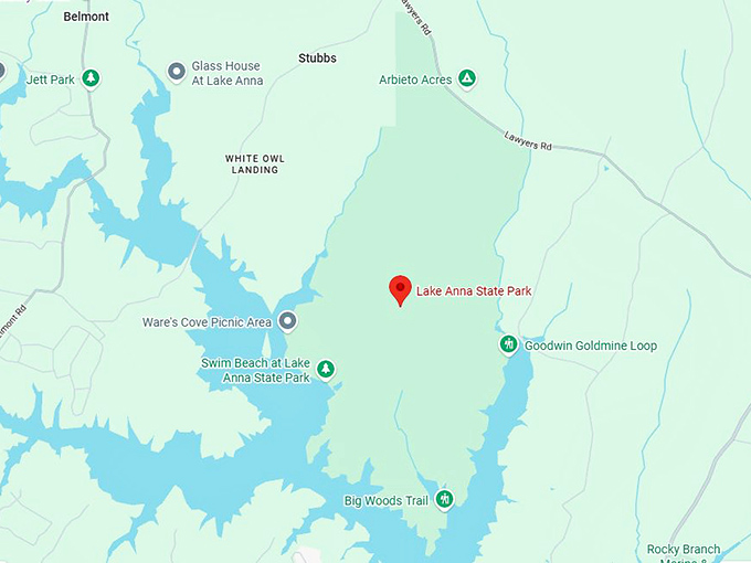 16. lake anna state park map