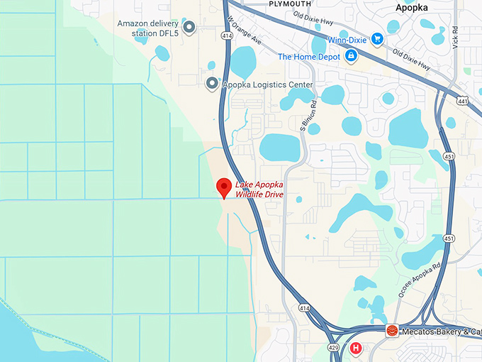 16. lake apopka wildlife drive map