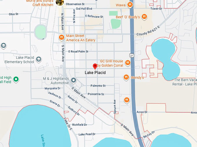 16. lake placid, fl map