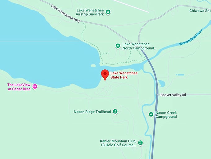 16. lake wenatchee state park map