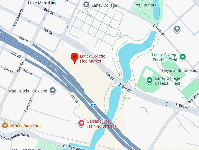 16. laney college flea market map