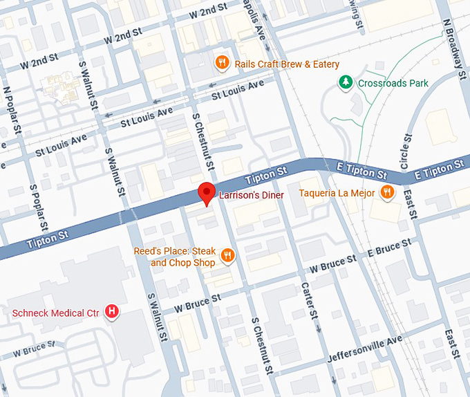 16. larrison's diner map